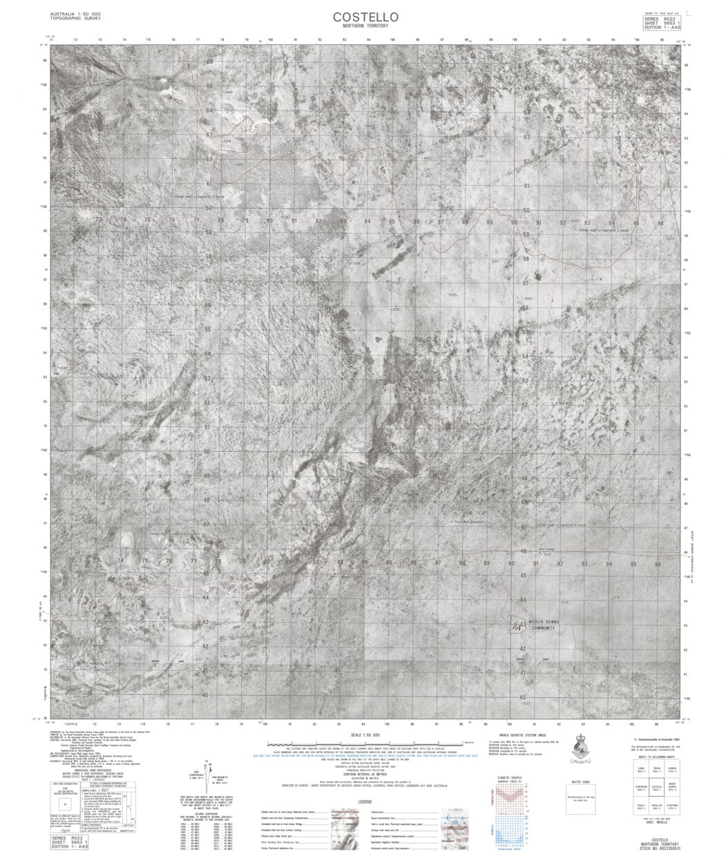 Costello (5653-1) Map by Geoscience Australia | Avenza Maps