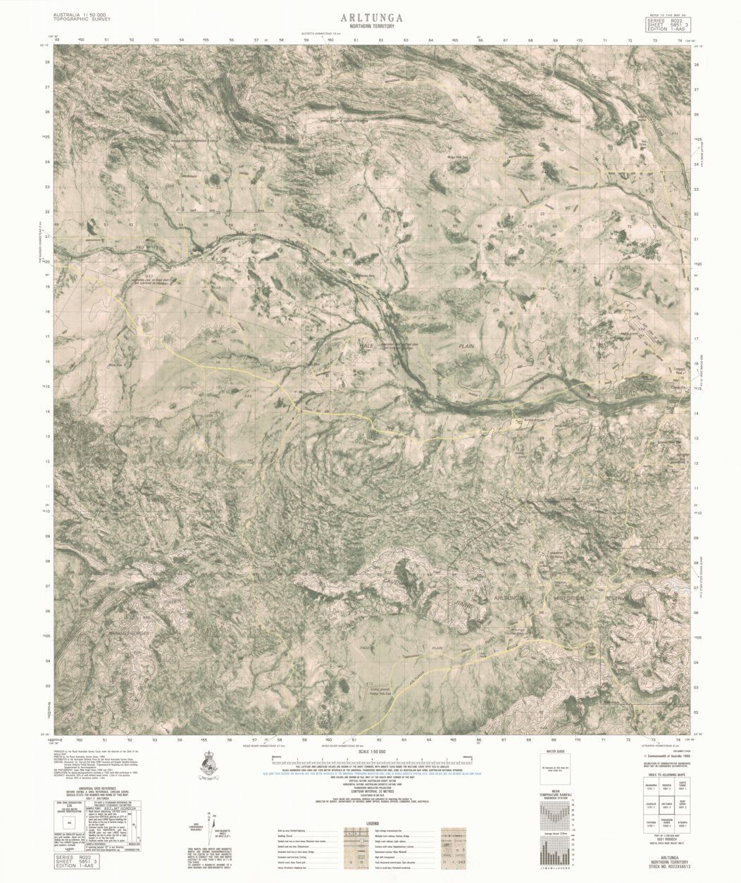 Arltunga (5851-3) Map by Geoscience Australia | Avenza Maps