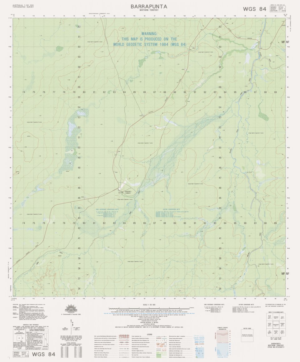Barrapunta (5871-1) Map by Geoscience Australia | Avenza Maps