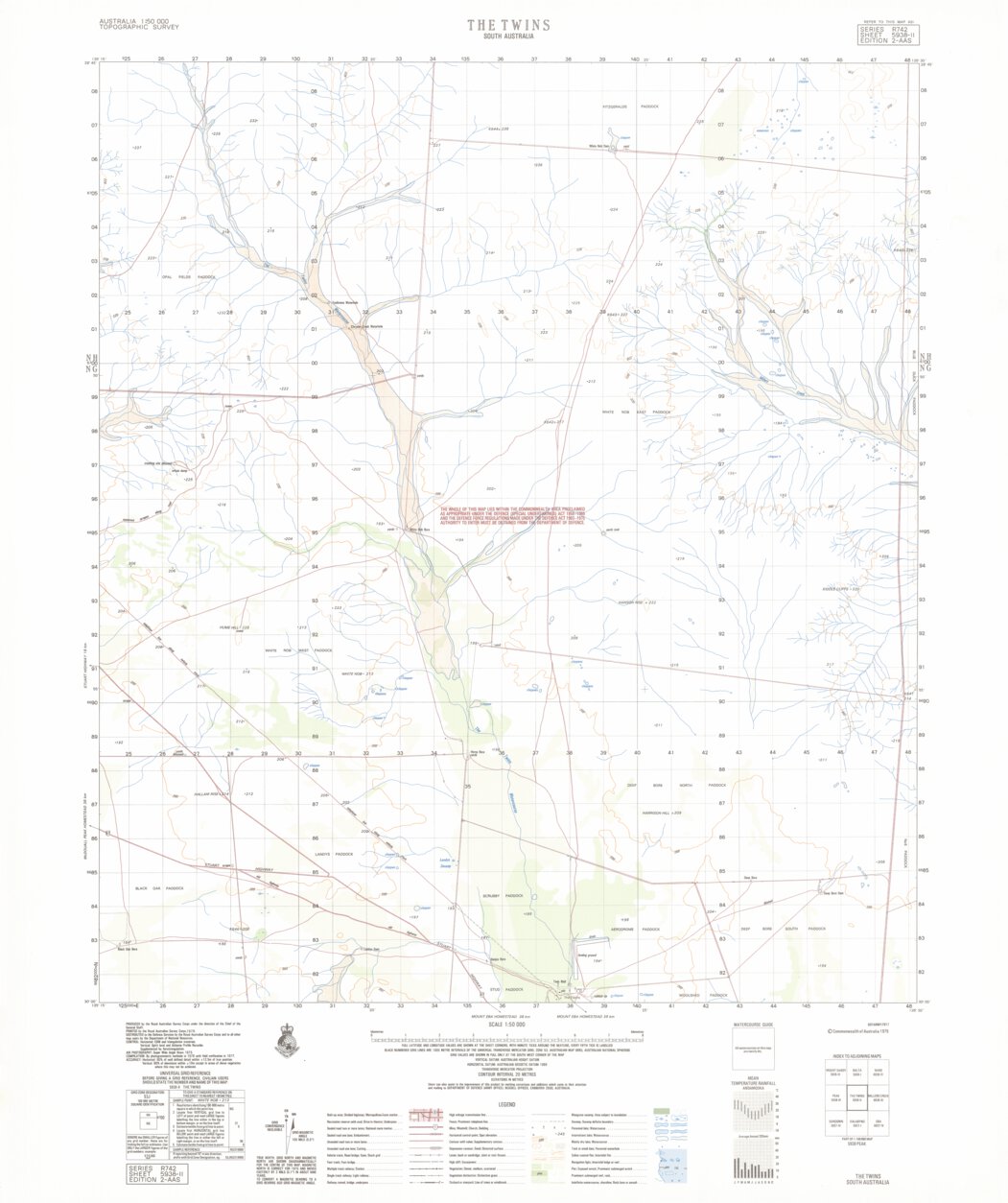 The Twins (5938-2) Map by Geoscience Australia | Avenza Maps
