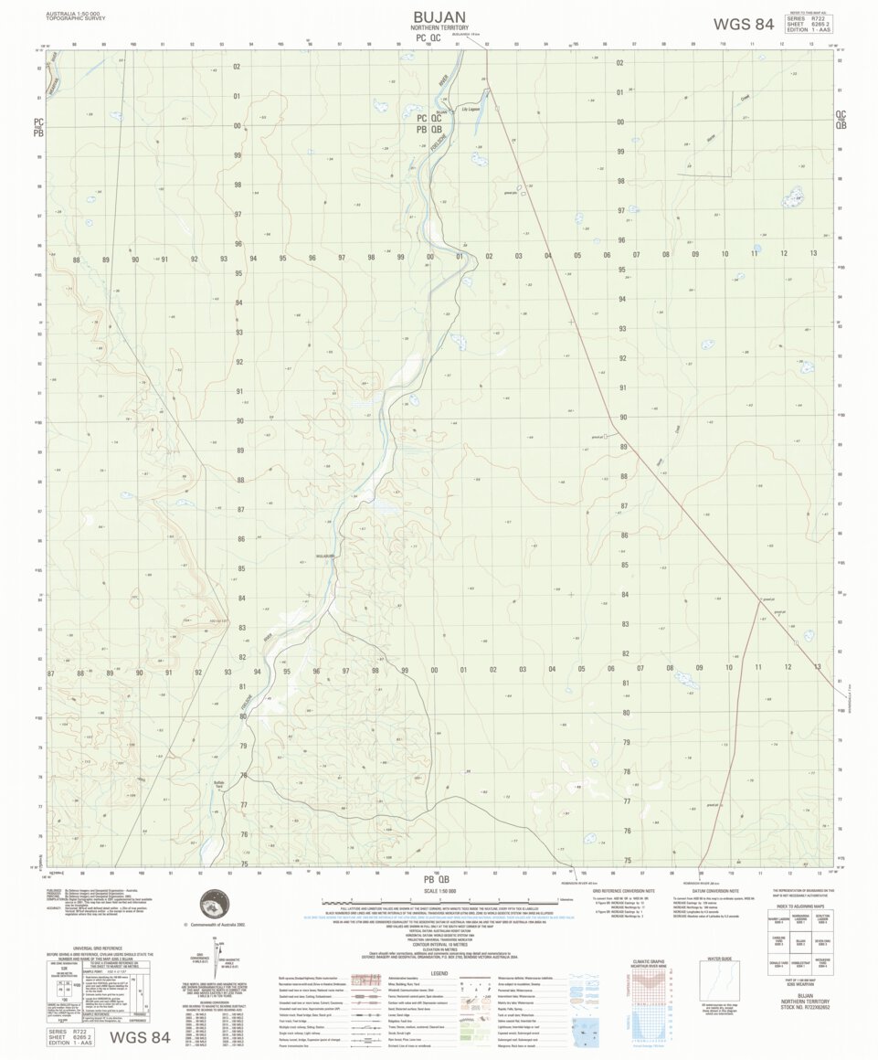 Bujan (6265-2) Map by Geoscience Australia | Avenza Maps