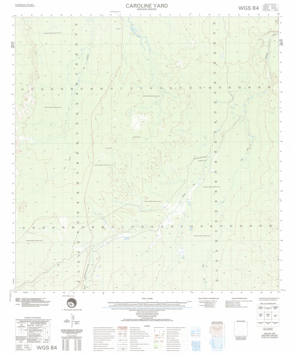 Caroline Yard (6265-3) Map by Geoscience Australia | Avenza Maps