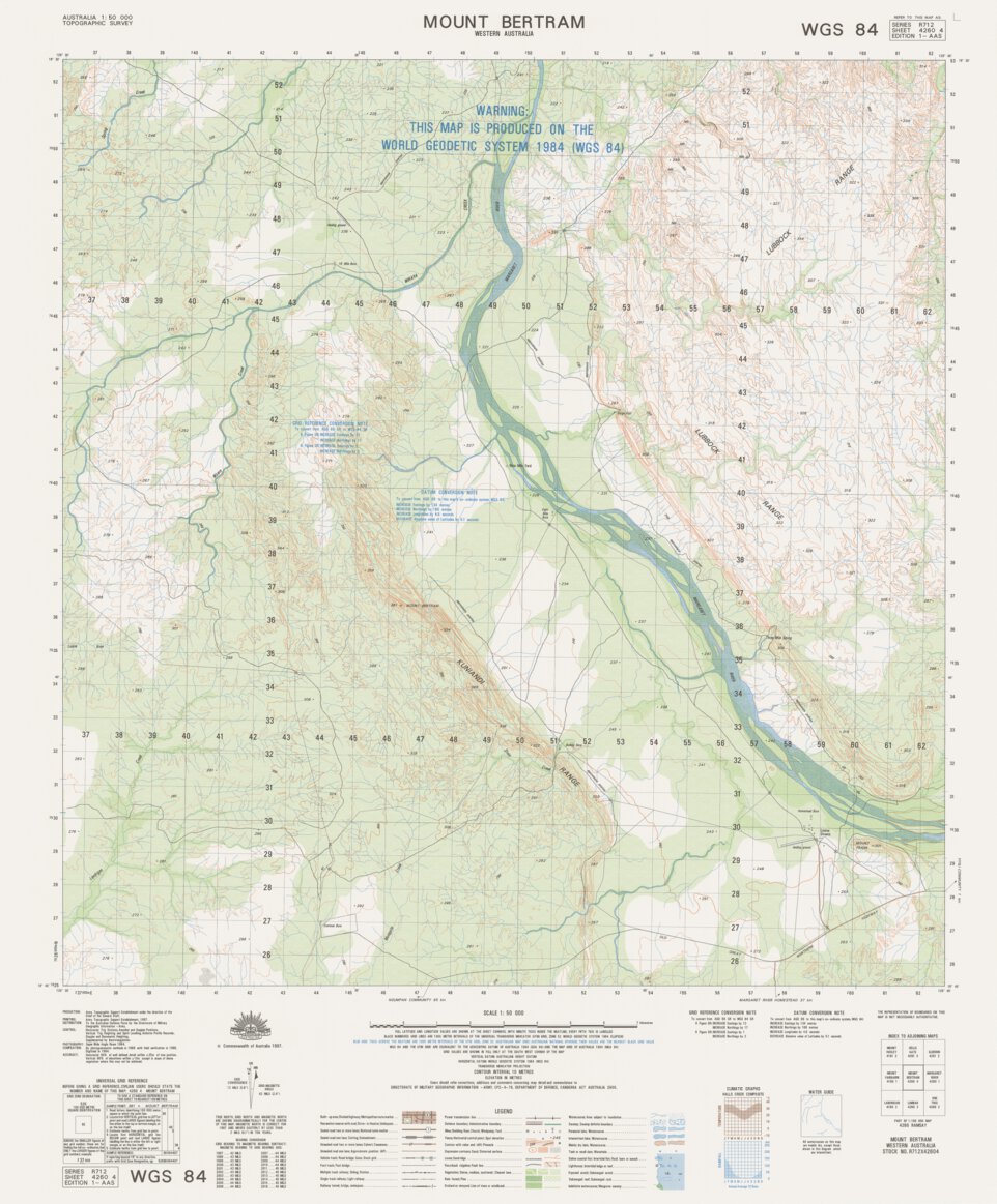 Mount Bertram (4260-4) Map by Geoscience Australia | Avenza Maps