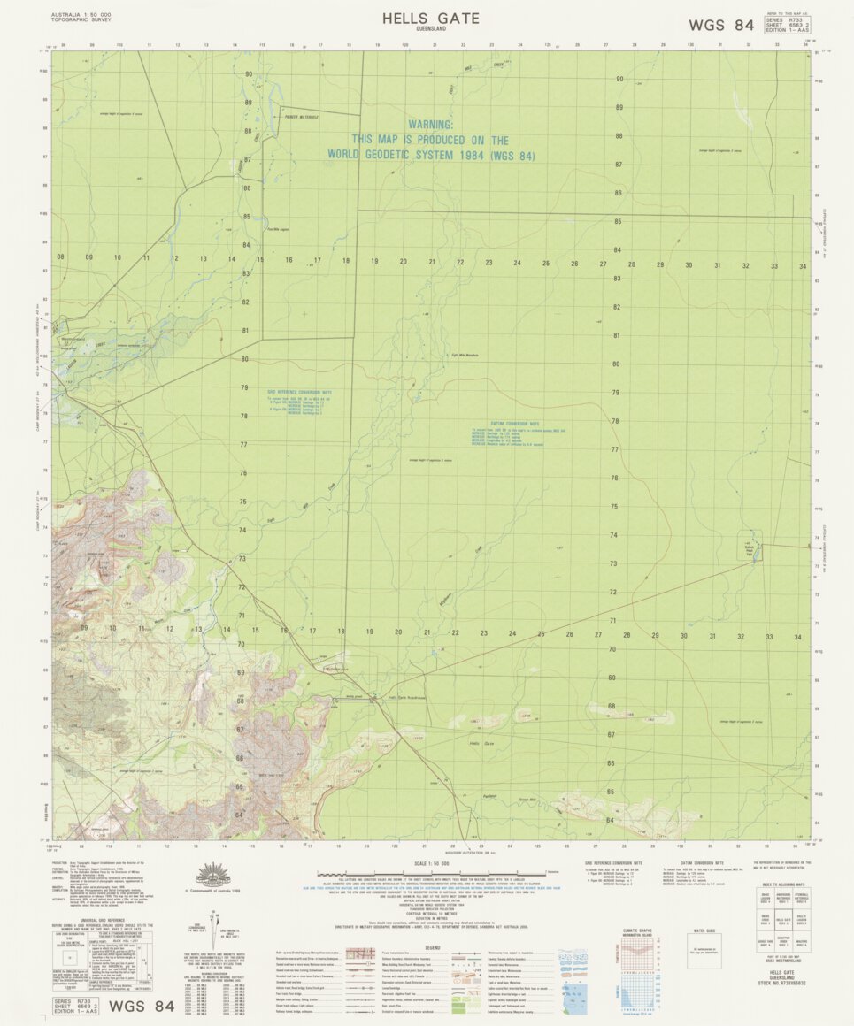 Hells Gate (6563-2) Map by Geoscience Australia | Avenza Maps