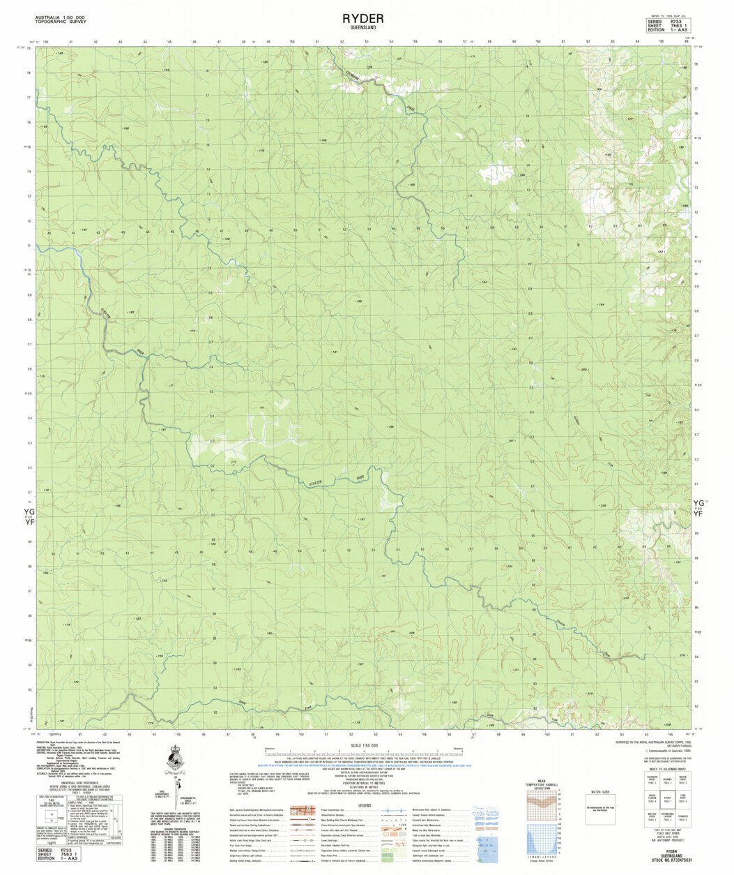 Ryder (7563-1) Map by Geoscience Australia | Avenza Maps