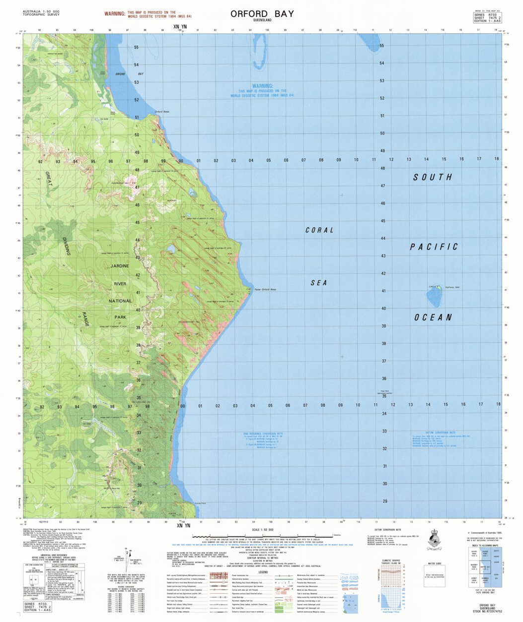 Orford Bay (7475-2) Map by Geoscience Australia | Avenza Maps