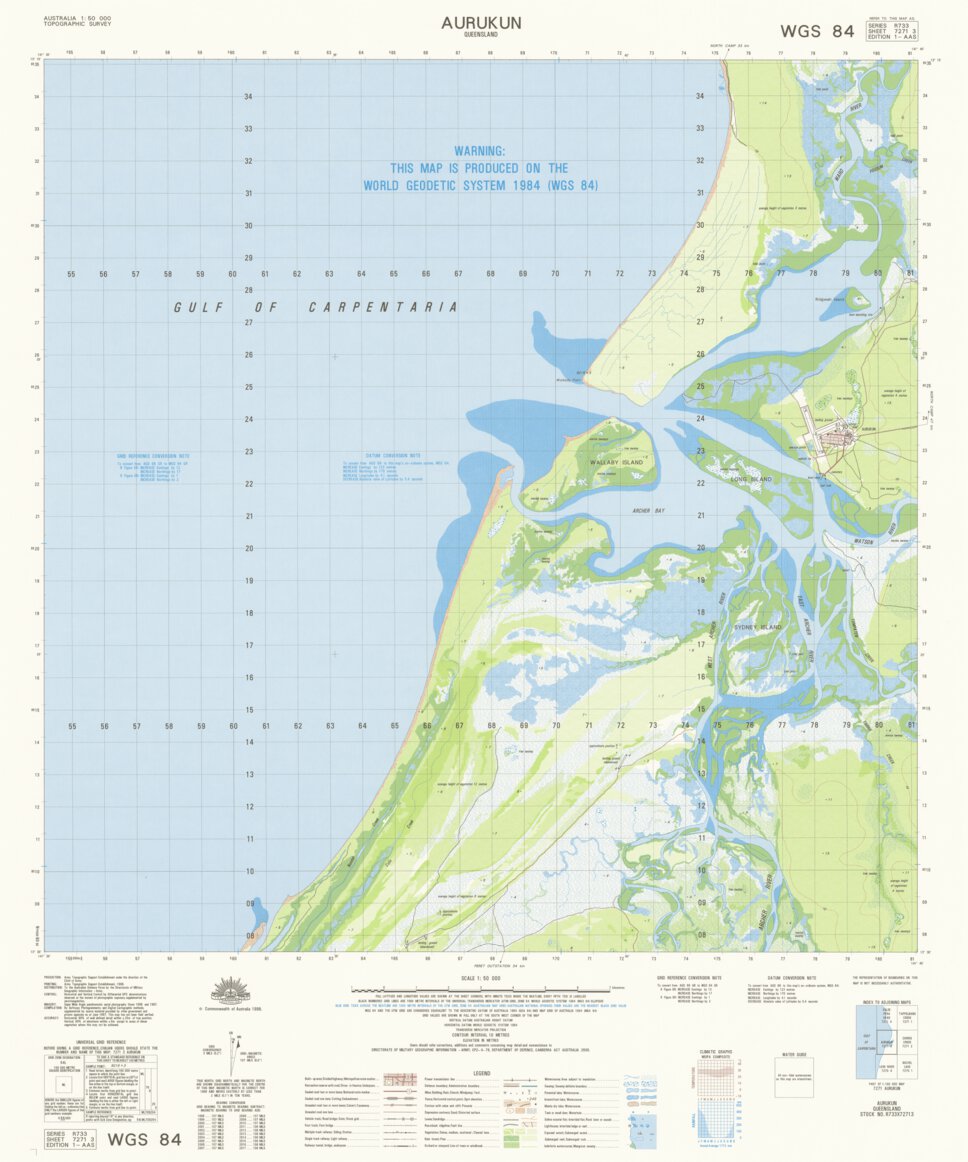 Aurukun (7271-3) Map by Geoscience Australia | Avenza Maps
