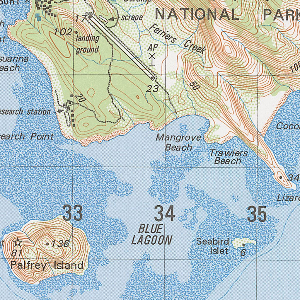 Lizard Island (7968-1) Map by Geoscience Australia | Avenza Maps