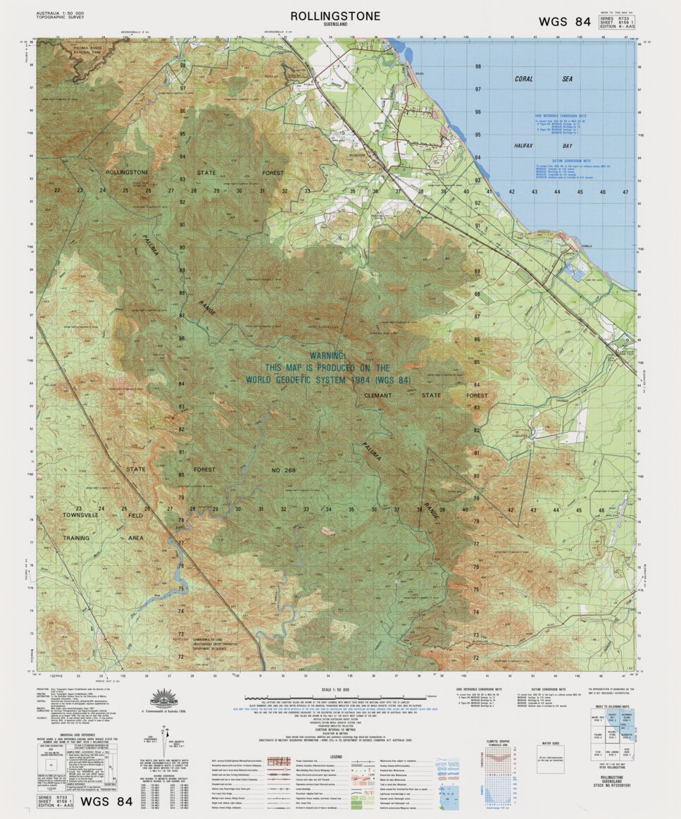 Rollingstone (8159-1) Map by Geoscience Australia | Avenza Maps