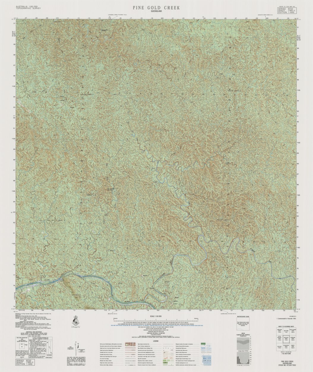 Fine Gold Creek (7765-2) Map by Geoscience Australia | Avenza Maps