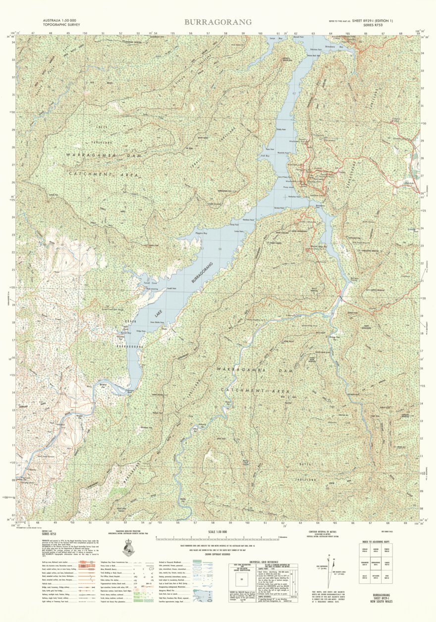 Burragorang (8929-1) Map by Geoscience Australia | Avenza Maps