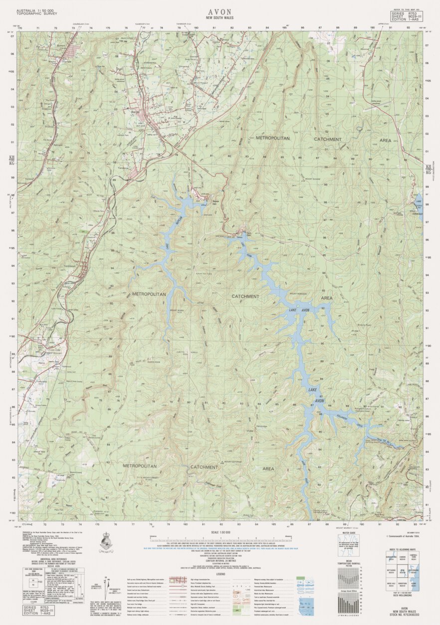 Avon (9029-3) Map by Geoscience Australia | Avenza Maps