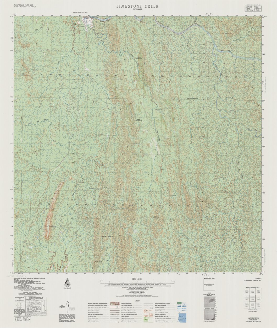 Limestone Creek (7765-4) Map by Geoscience Australia | Avenza Maps