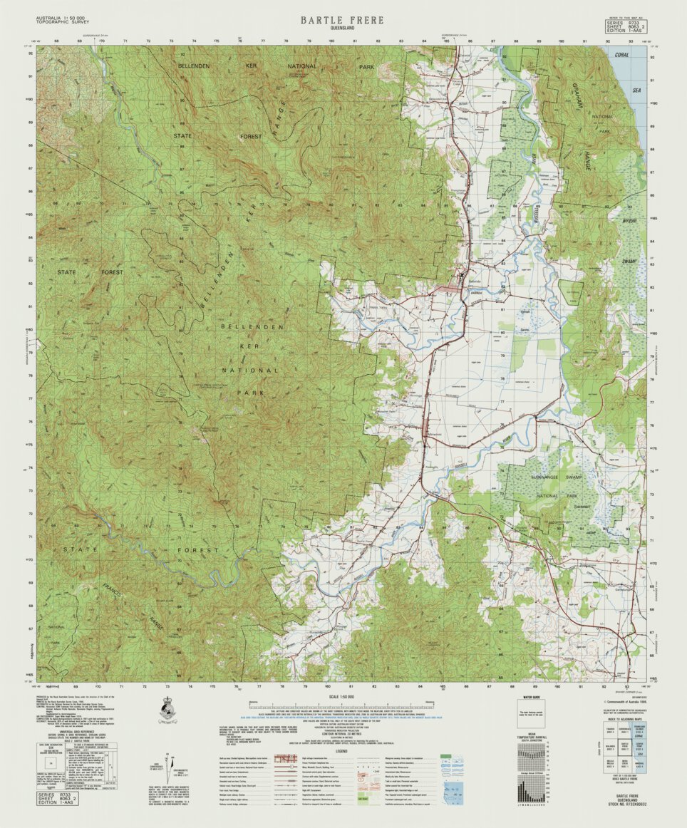 Bartle Frere (8063-2) Map by Geoscience Australia | Avenza Maps