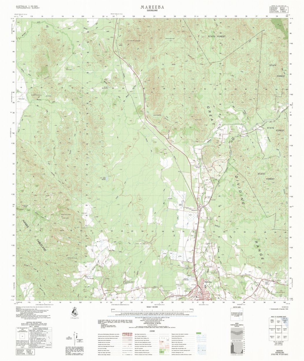 Mareeba (7964-2) Map by Geoscience Australia | Avenza Maps
