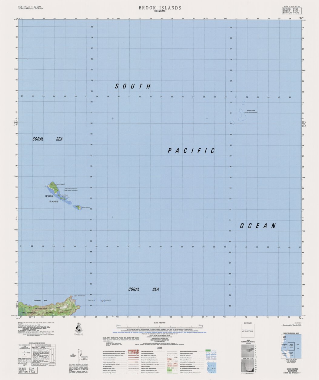 Brook Islands (8161-1) Map by Geoscience Australia | Avenza Maps