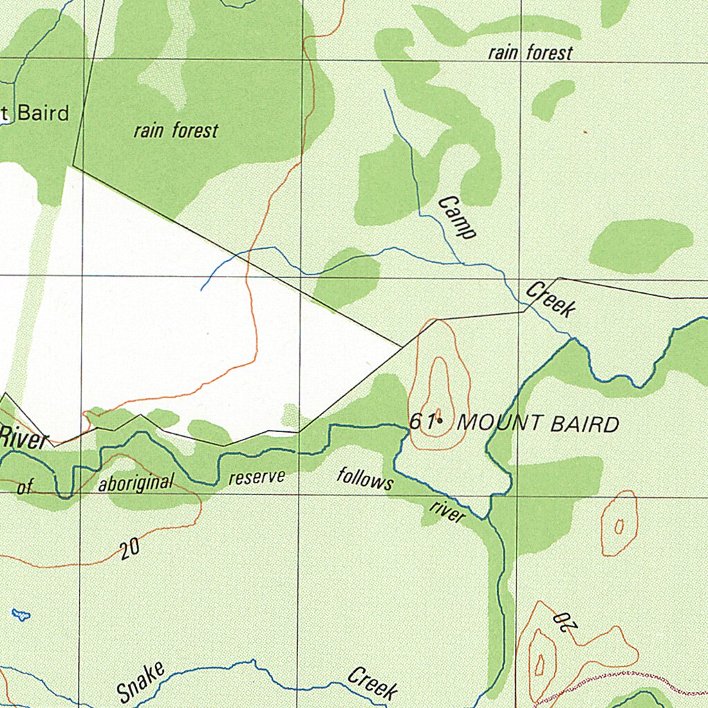 Mount Webb (7967-4) Map by Geoscience Australia | Avenza Maps