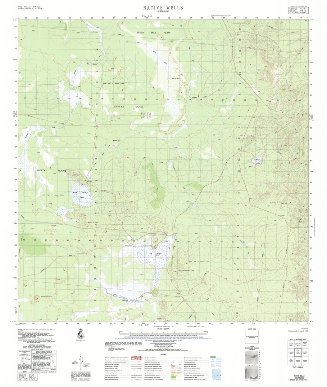 Native Wells (7961-4) Map by Geoscience Australia | Avenza Maps