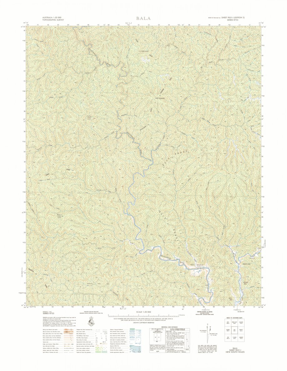 Bala (9031-1) Map by Geoscience Australia | Avenza Maps