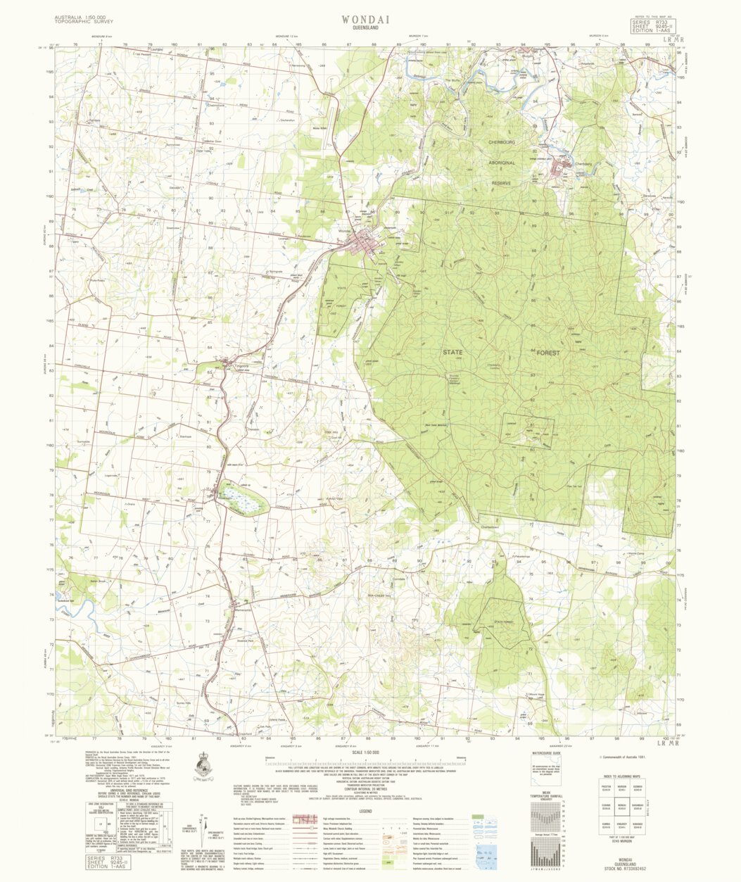 Wondai (9245-2) Map by Geoscience Australia | Avenza Maps