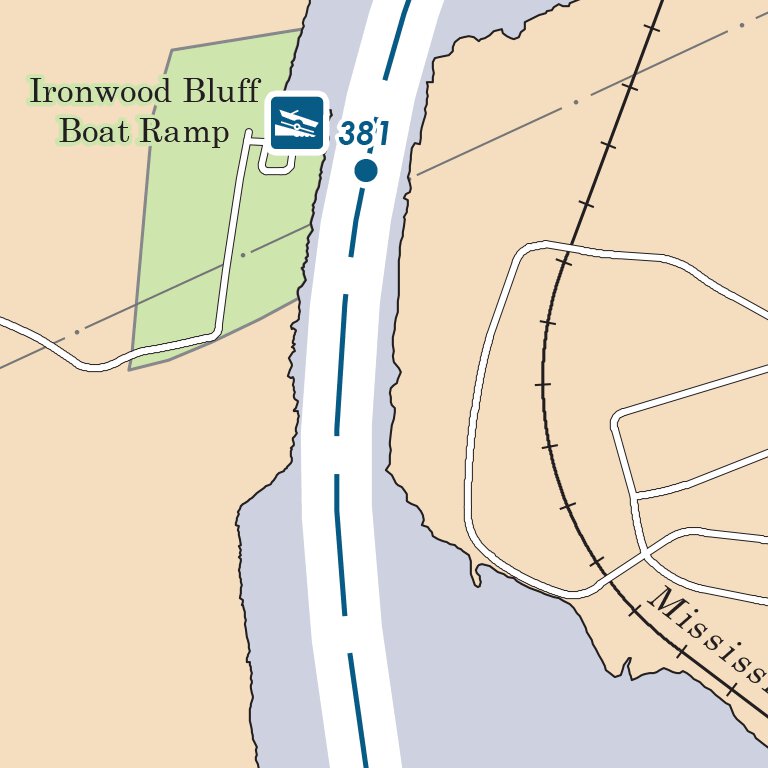 Tennessee-Tombigbee Waterway Chart 18: Historic Miles 379-383 Map by US ...