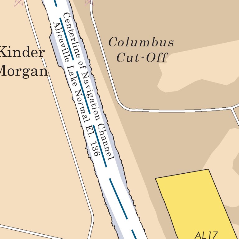 Tennessee-Tombigbee Waterway Chart 31: Historic Miles 327-331 Map by US ...