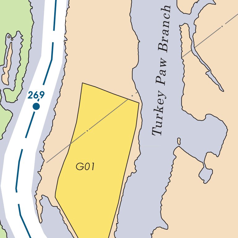 Tennessee-Tombigbee Waterway Chart 44: Historic Miles 267-270 Map by US ...