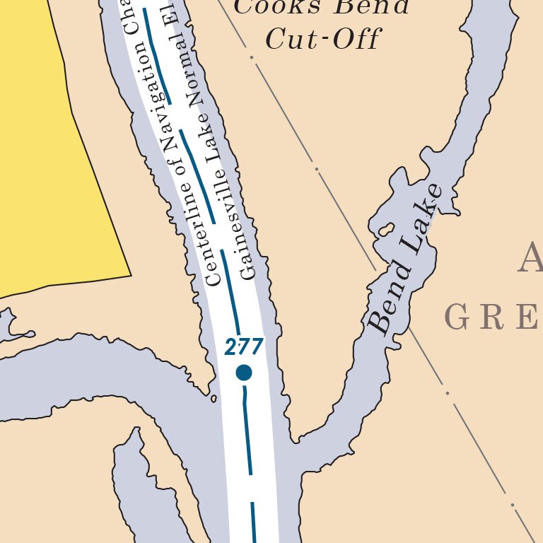 Tennessee-Tombigbee Waterway Chart 42: Historic Miles 275-280 Map by US ...