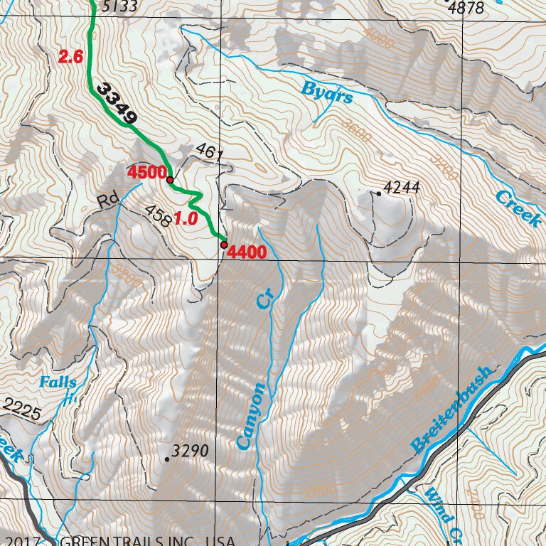 524: Battle Ax, OR Map by Green Trails Maps, Inc. | Avenza Maps