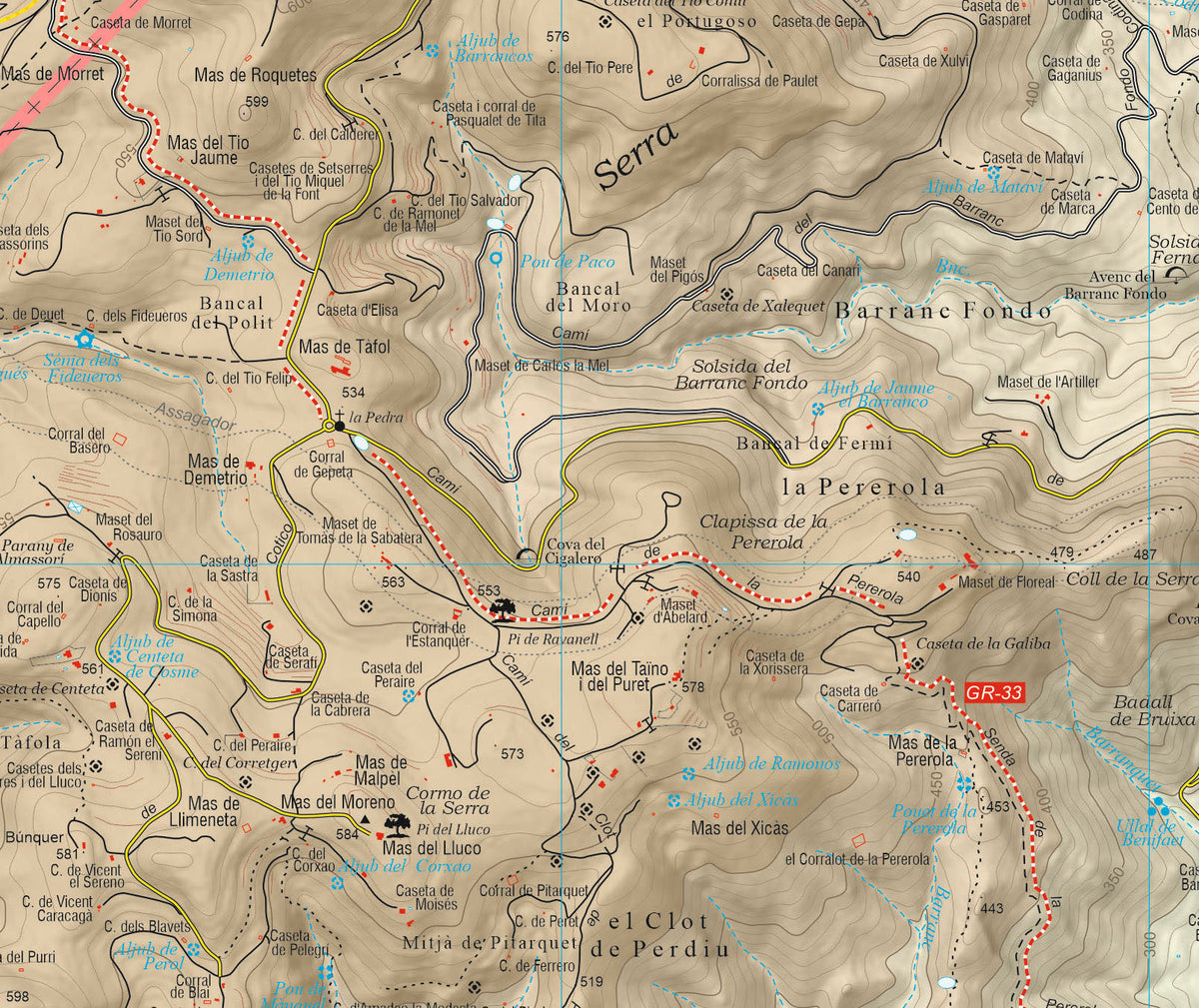 Borriol. Serra de Borriol Map by el Tossal Cartografies | Avenza Maps
