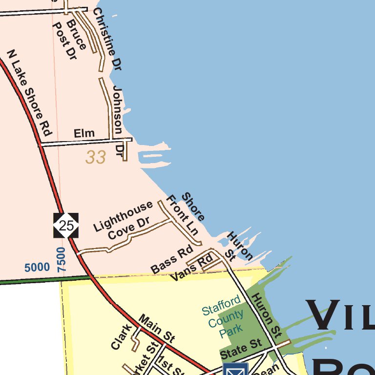 Gore Township and Village of Port Hope, Huron County, Michigan Map by ...