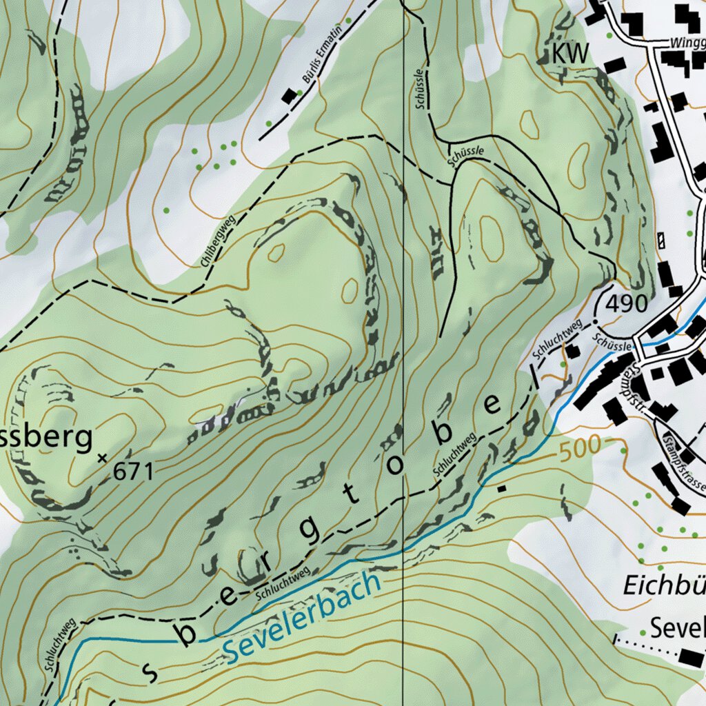 Sevelen, 1:10,000 Map by SwissTopo | Avenza Maps