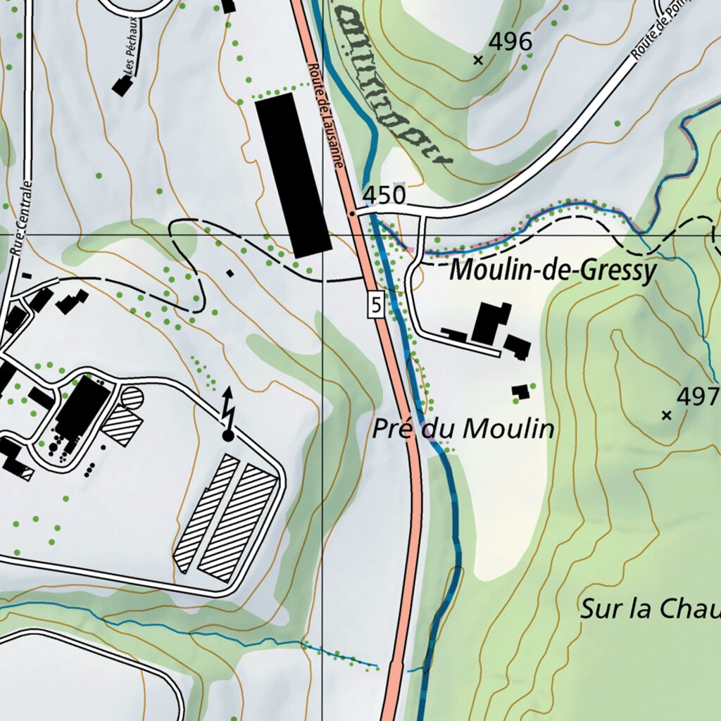 Yverdon-les-Bains, 1:10,000 Map by SwissTopo | Avenza Maps