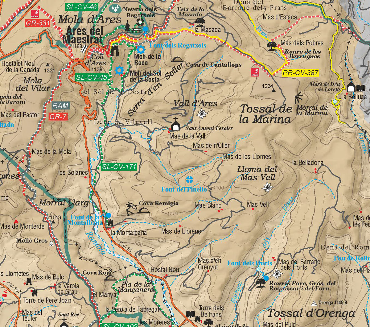 el Maestrat. Comarca històrica Map by el Tossal Cartografies | Avenza Maps