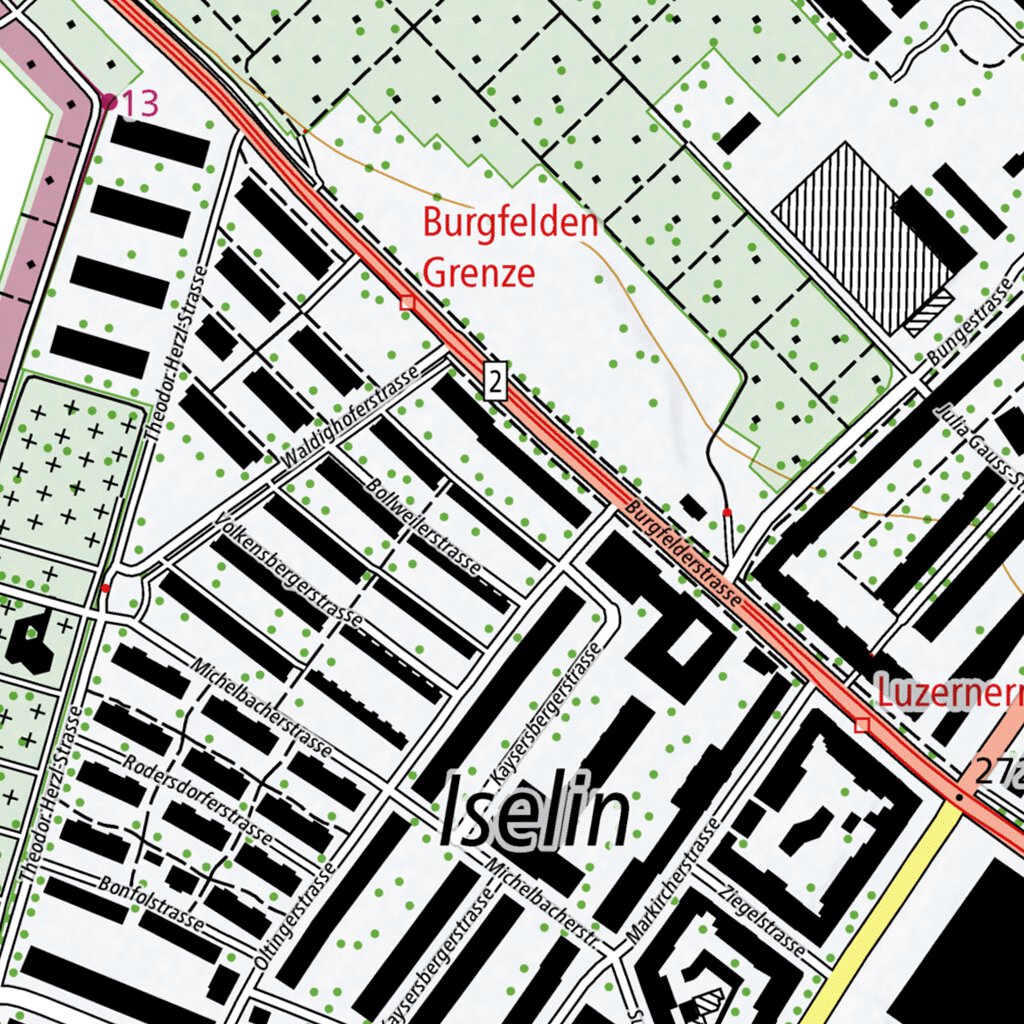 Allschwil, 1:10,000 Map by SwissTopo | Avenza Maps