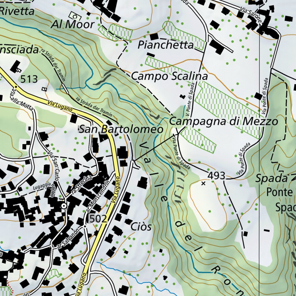 Sonvico, 1:10,000 Map by SwissTopo | Avenza Maps