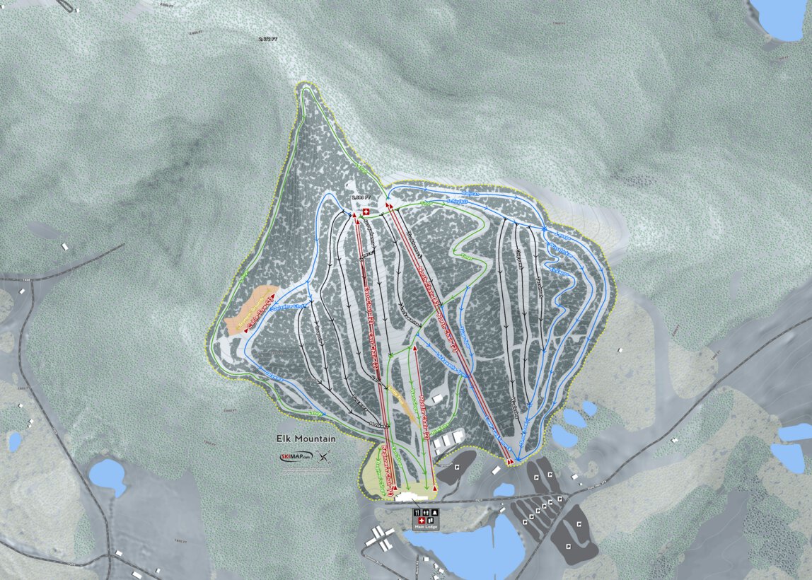 Elk Mountain Resort Map by Mapsynergy | Avenza Maps