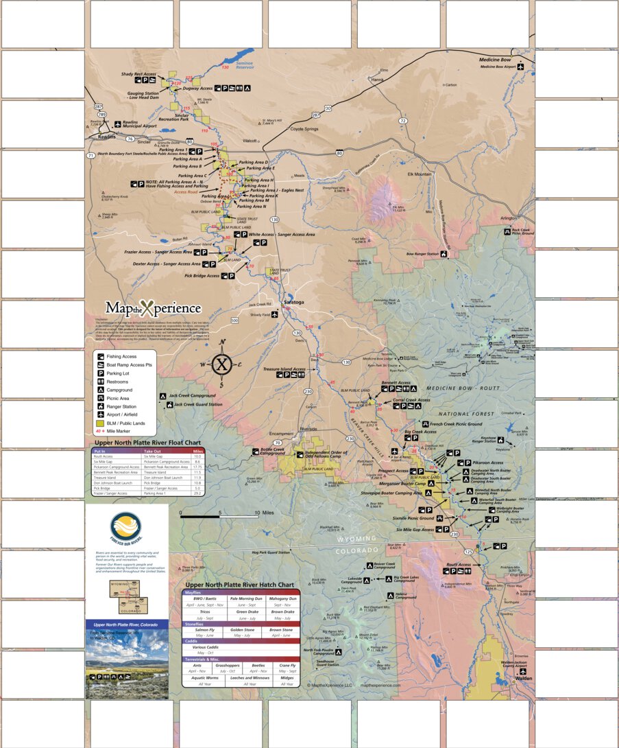 Upper North Platte River - Fish Wyoming Map by Map the Xperience ...