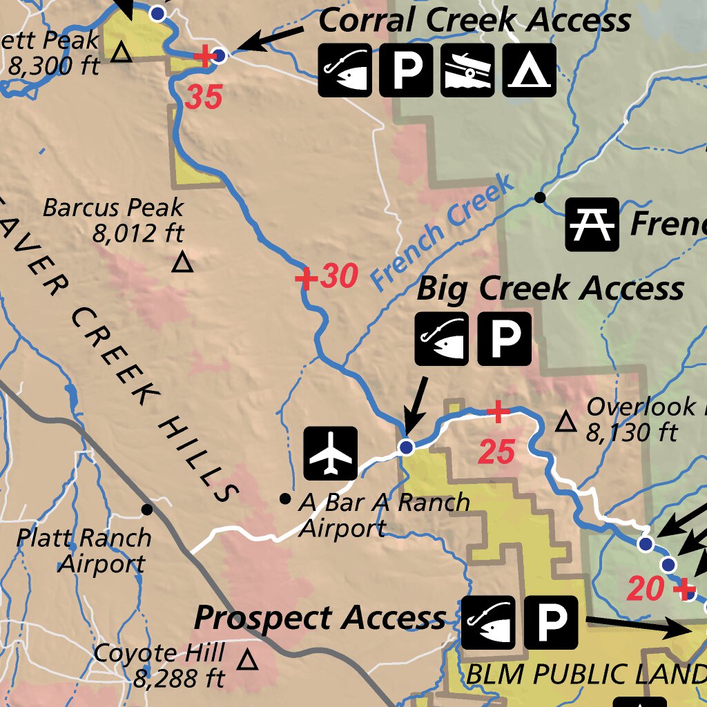 Upper North Platte River - Fish Wyoming Map by Map the Xperience ...