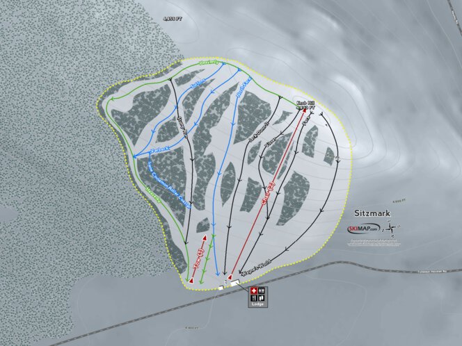 Sitzmark Resort Map by Mapsynergy | Avenza Maps