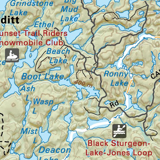 NWON34 Kenora - Northwestern Ontario Topo Map by Backroad Mapbooks ...