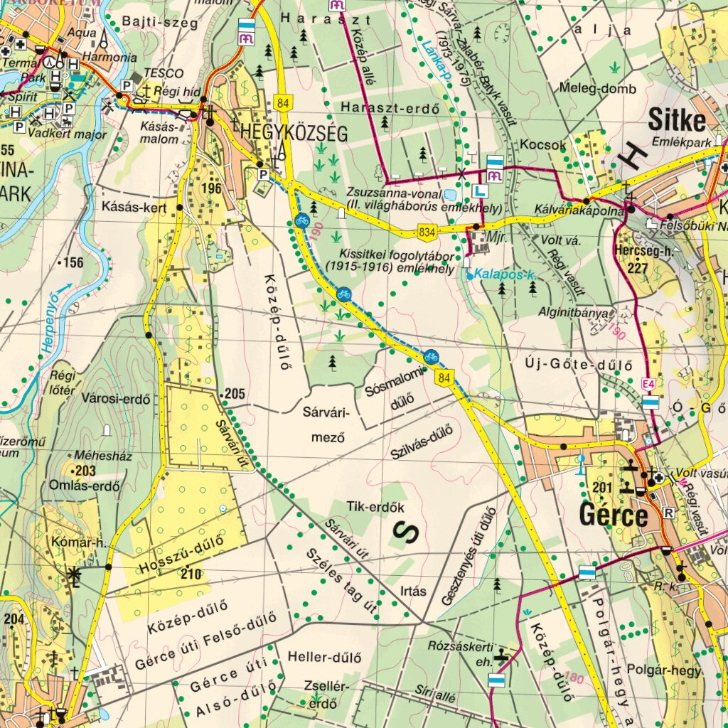 KEMENESHÁT turistatérkép / tourist Map by Cartographia Kft. | Avenza Maps