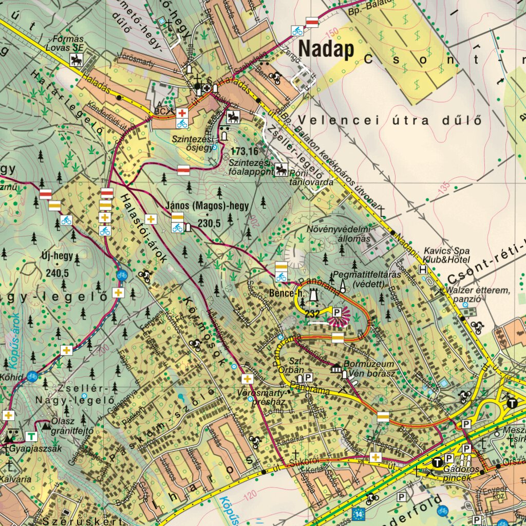 VELENCEI-hegység, Velencei tó turistarékép / tourist Map by ...
