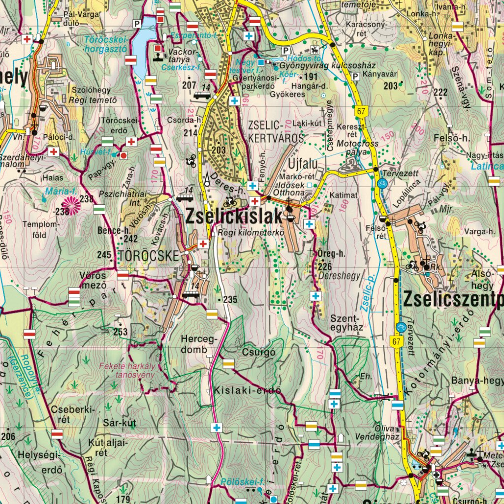 ZSELIC turistatérkép / tourist Map by Cartographia Kft. | Avenza Maps