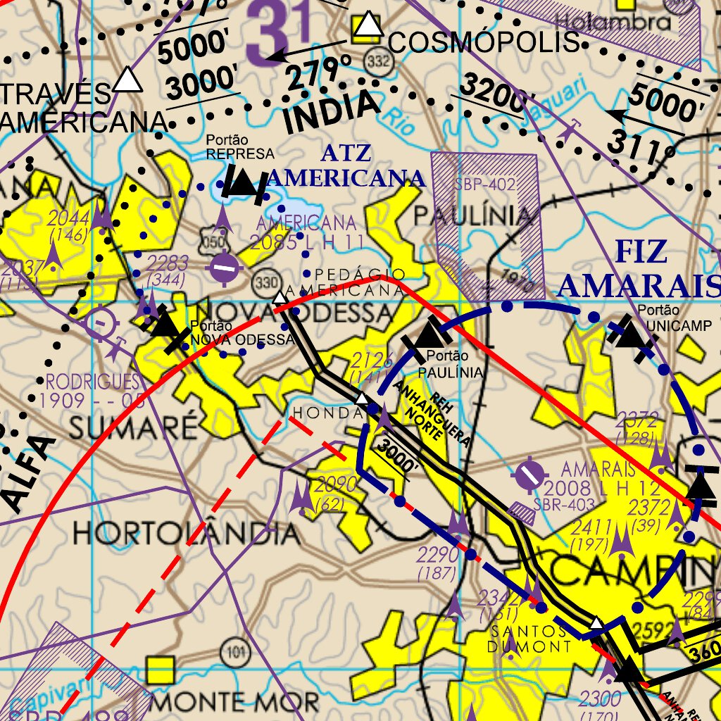 CCV REA REH TMA-SP E VALE DO PARAIBA Map by Virtual Routes | Avenza Maps