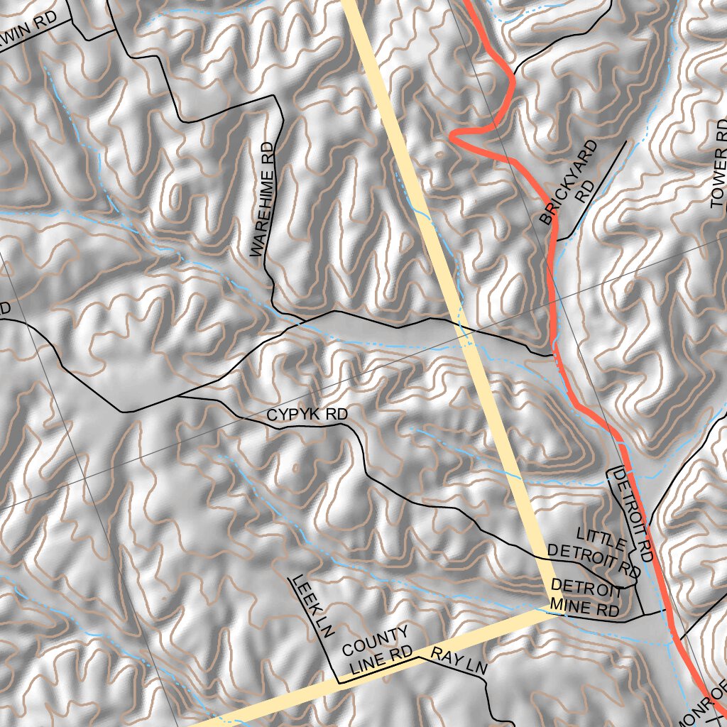 Belle Valley Section Map by Buckeye Trail Association | Avenza Maps