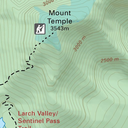 Lake Louise & Area Topo Map – Banff National Park Alberta by Backroad ...
