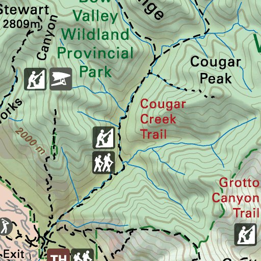 CRCR10 Banff Canmore - Canadian Rockies Topo Map by Backroad Mapbooks ...
