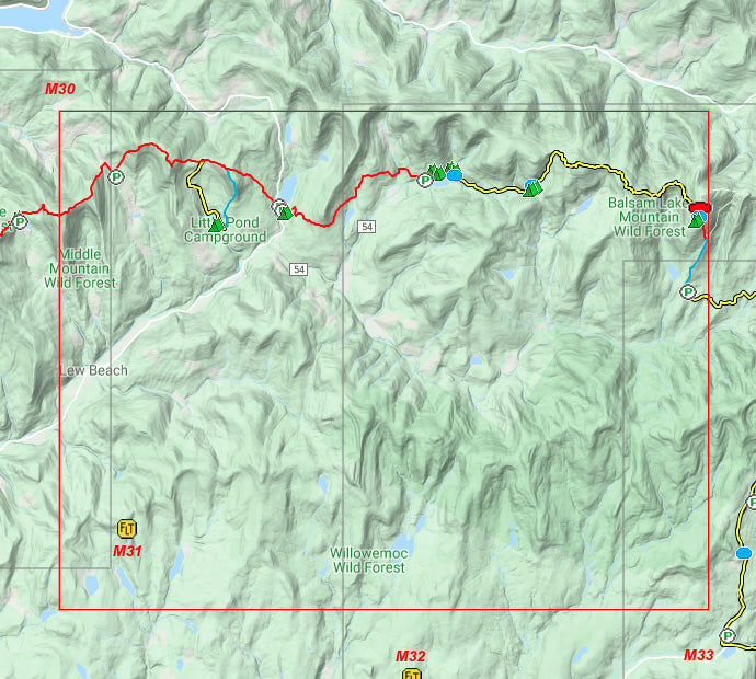 M31 – Little Pond/Alder Lake Map by Finger Lakes Trail Conference ...