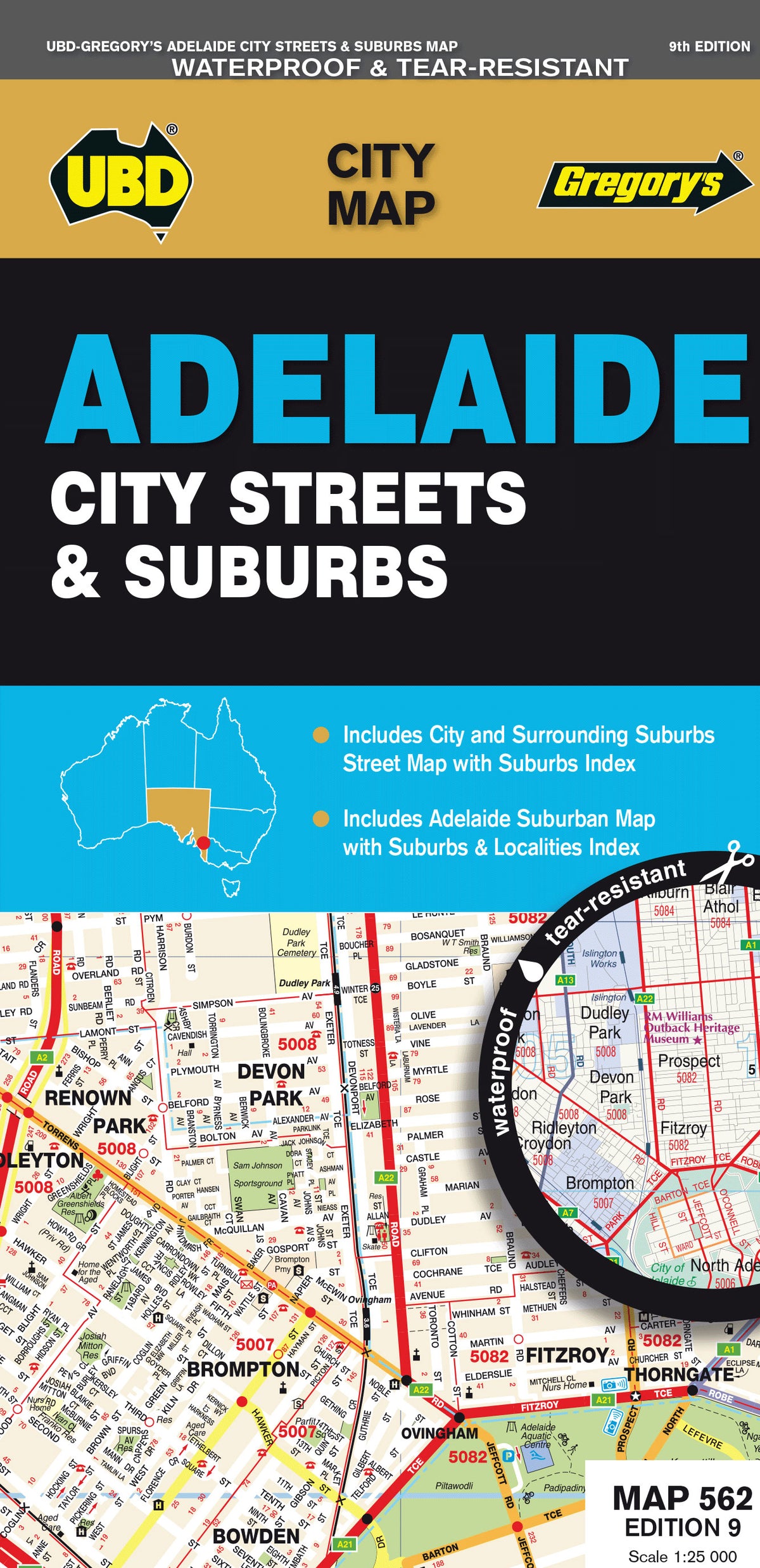 UBD-Gregory's Adelaide City Streets & Suburbs, Map 562, edition 9 by ...